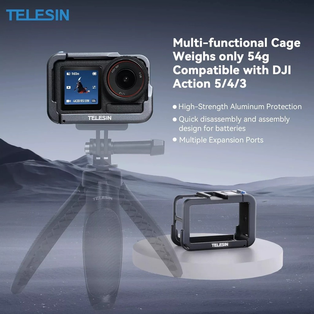 Jual TELESIN Case Pelindung Kamera Aksi DJI OSMO Action 3/4/5 Pro ...