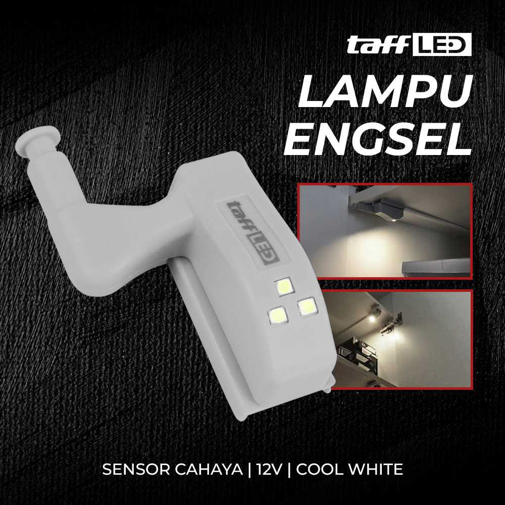 Jual TaffLED Lampu Engsel Sendok LED Kabinet Sensor Cahaya Cool White ...