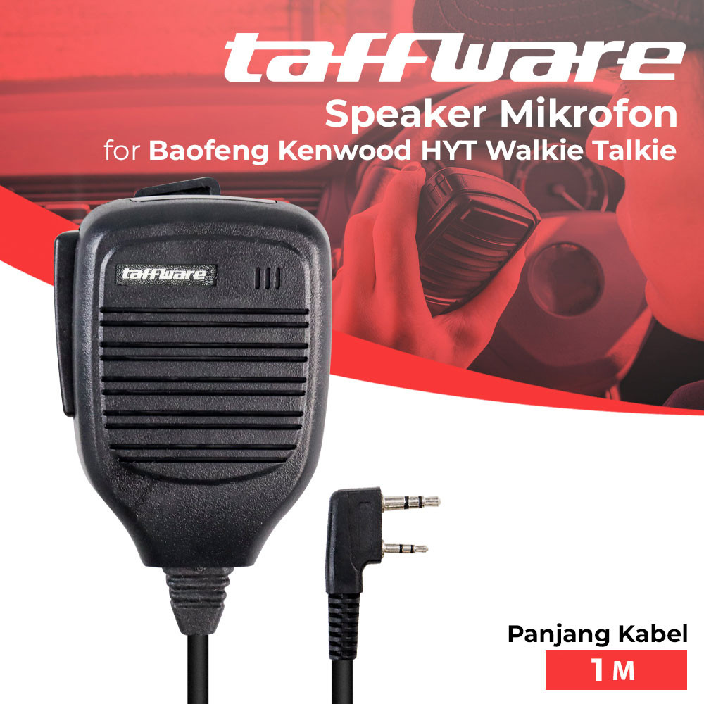 Jual Speaker Mic Clip PTT Komunikasi Dua Arah Walkie Talkie Cocok untuk ...