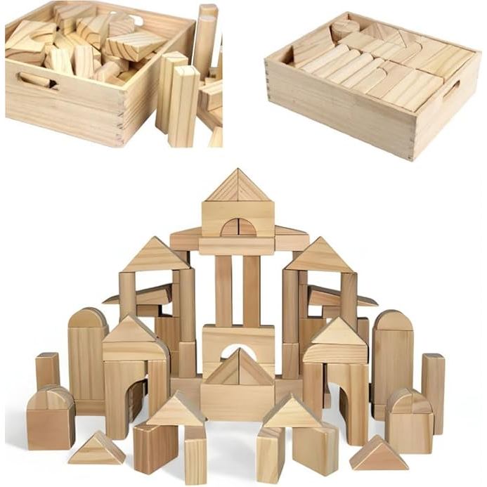 Jual Standard Unit Building Blocks for Toddlers with Storage Tray (64 ...