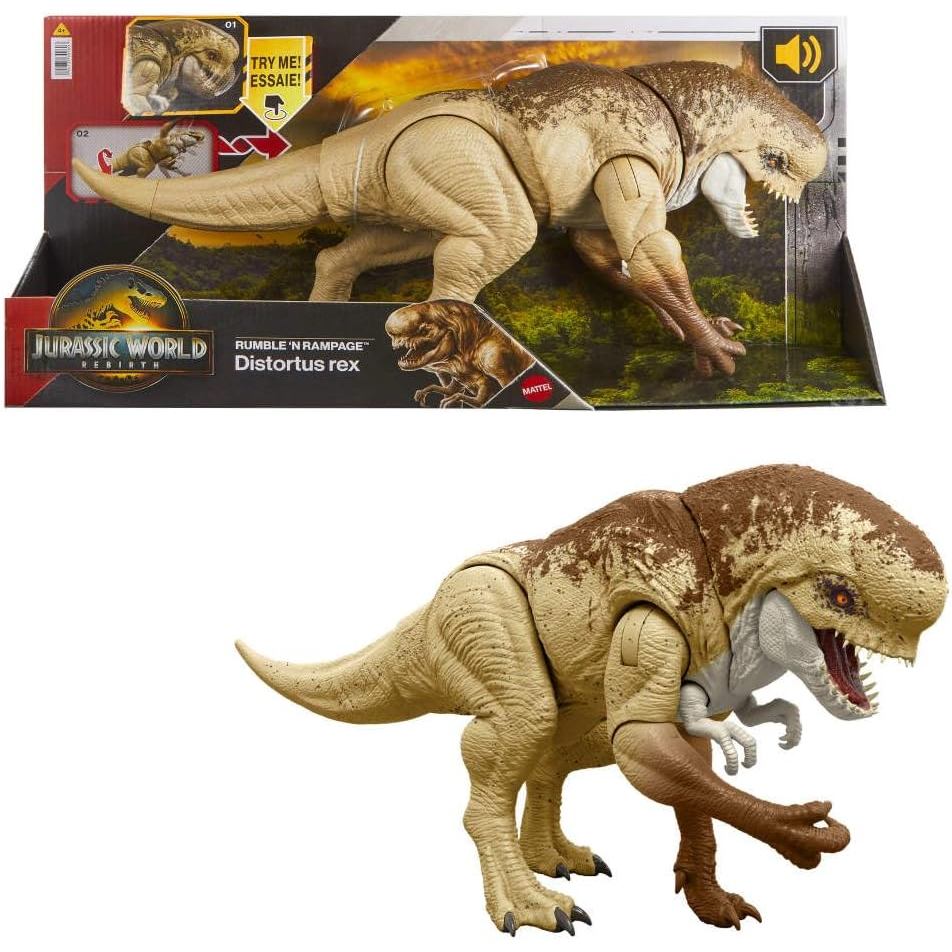 Jual Mattel Jurassic World Rebirth Distortus Rex Rumble N Rampage ...