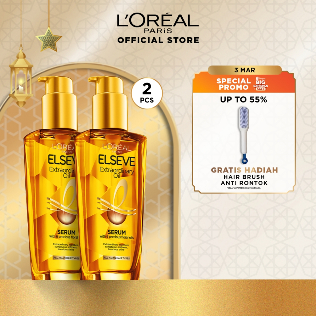 Jual [PAKET HEMAT ISI 2] L'Oreal Paris Elseve Extraordinary Oil Gold ...