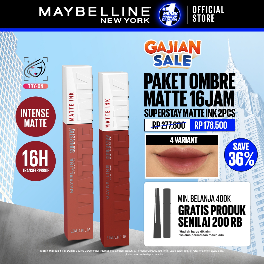 Toko Online Maybelline Indonesia Official Store - Produk Resmi ...