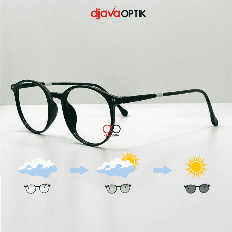 Jual DJAVA OPTIK - Frame Elena - Kacamata Photocromic Korea Lentur Fashion | Shopee Indonesia