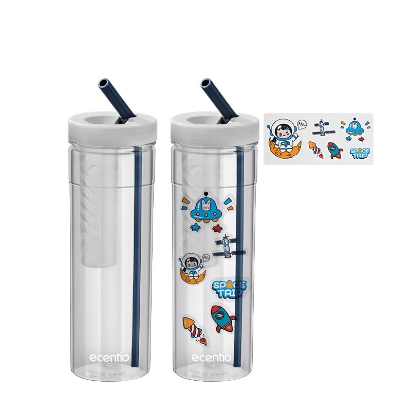Jual ecentio Botol Minum 780ml DIY sticker cup water / botol BPA Free ...