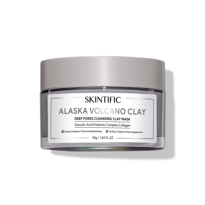 Jual SKINTIFIC Alaska Volcano Clay Mask Deep Pores Cleansing Mud Mask ...