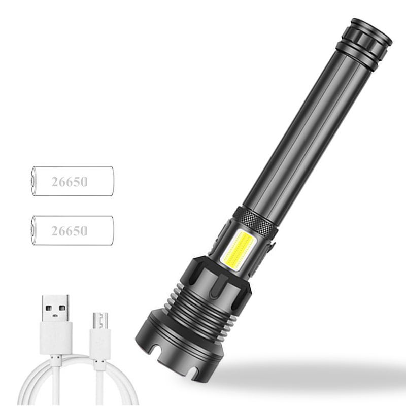 Jual Anbolt Senter LED Super Terang 90000 lumens Flashlight USB C Rechargeable LED COB Senter ...