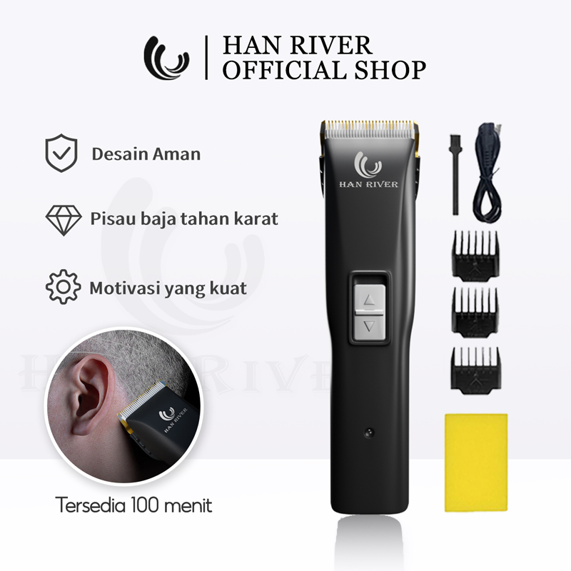 Jual HAN RIVER Alat cukur rambut Listrik hair clipper Cukur rambut alat ...