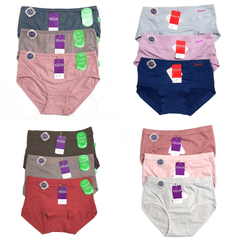 Jual 3 Pcs Celana Dalam Wanita Sorex 1239/1238 Pakaian Dalam Wanita Super Soft Underwear CD ...