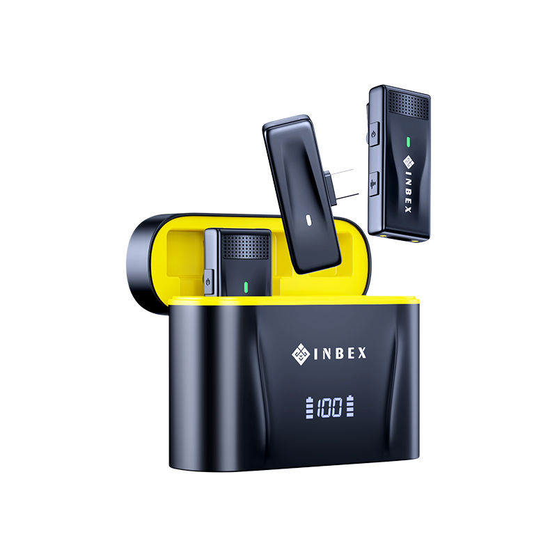 Jual INBEX IM4 Mic Wireless Live Vlog Microphone With LED Display ...