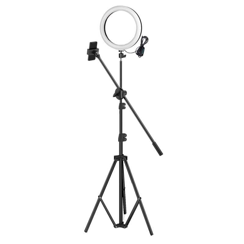 Jual INBEX Ringlight Overhead Tripod Konten Fill LED Lighting Foto Video Bracket 360° | Shopee ...