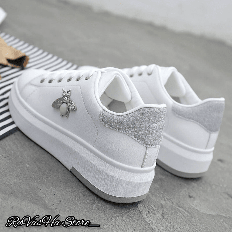 Jual Sepatu putih wanita sneakers casual korea terbaru | Shopee Indonesia