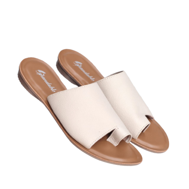 Jual GRANDABLE - Sandal Flat Teplek Wanita Kulit Sendal Jepit Simple ...