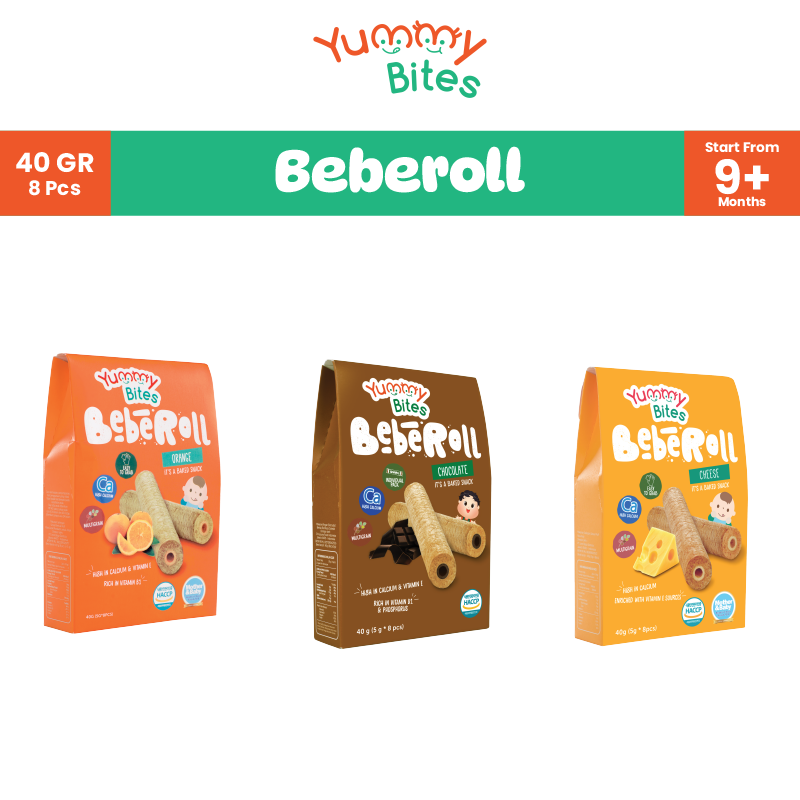 Jual Yummy Bites Beberoll 40 GR Snack Baby/ Cemilan bayi | Shopee Indonesia