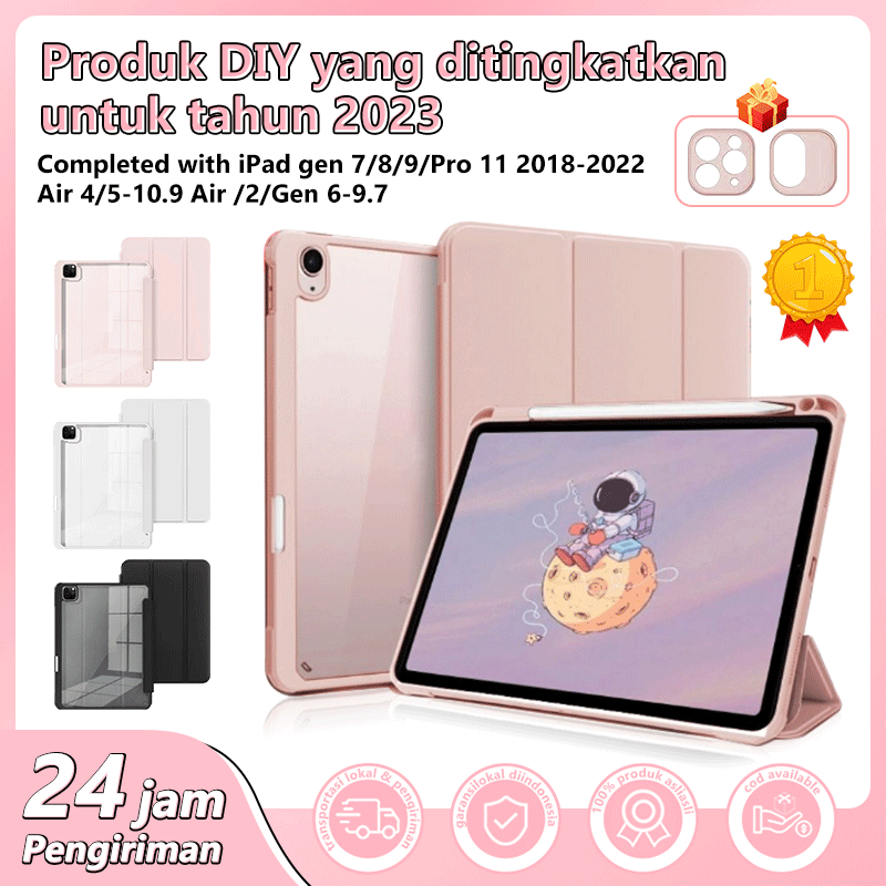 Jual ipad Case Acrylic ipad Case upgrade Casing iPad Air 4 Air 5 Case ...