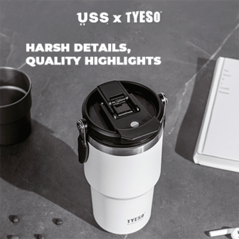 Jual USS x Tyeso Tumbler Coffee Mug 900 ml Aesthetic Korea Kantoran Tahan Dingin 24 Jam Mudah Di ...