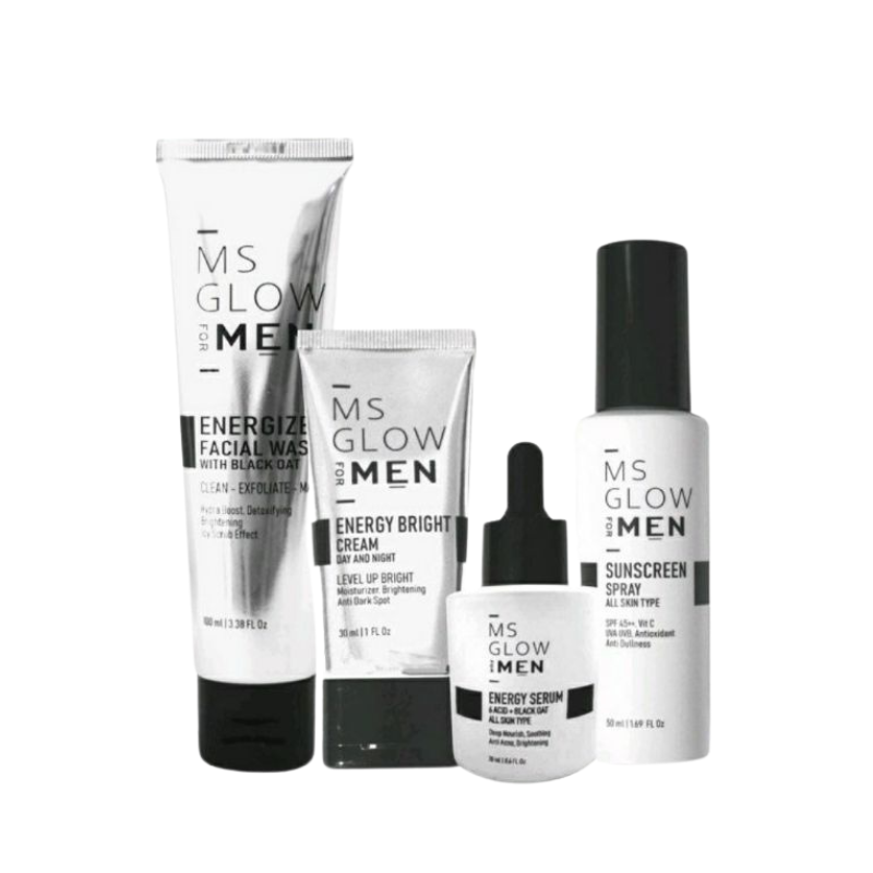 Jual MS GLOW FOR MEN ORIGINAL PAKET PERAWATAN WAJAH PRIA COMPLETE - MS ...