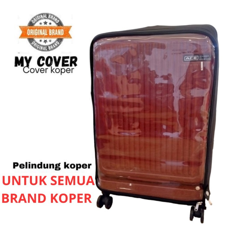 Jual Sarung Koper Luggage cover Pelindung Koper Plastik/Mika + Kain ...