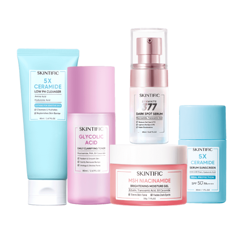 Jual 5PCS Packet SKINTIFIC 5pcs Paket Skincare Sunscreen + MSH ...