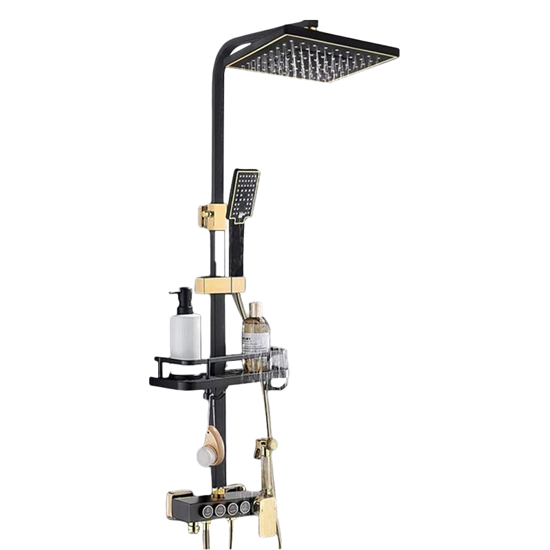 Jual Shower Mandi Set 4 Fungsi Panas-Dingin Dengan Faucet / Hitam ...