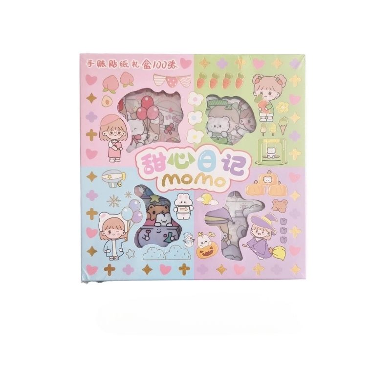 Jual SANRIO STICKER BOX CHARACTER CARTOON STICKER 2D BOX ISI 100 LEMBAR ...