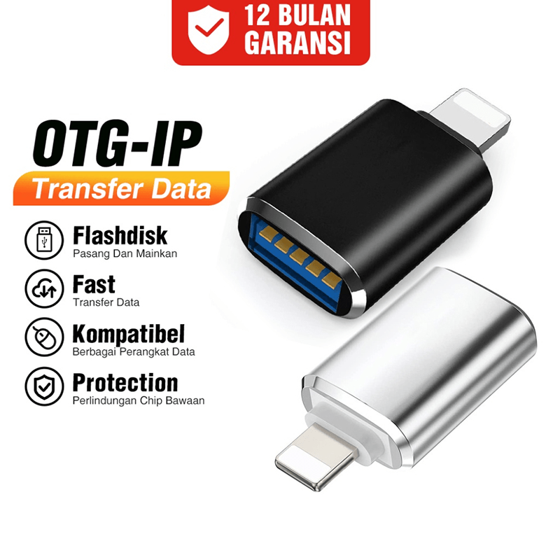Jual 【LIPI】Mini OTG USB TO L Adapter Converter USB 3.0 Plug Play Flashdisk Data untuk Iphone X ...