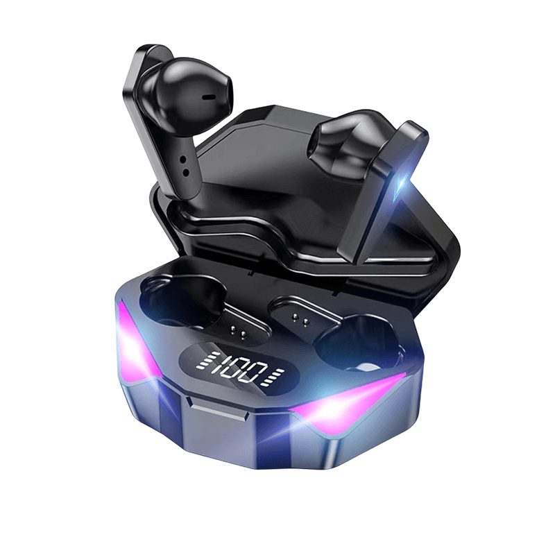 Jual TWS Gaming Headset X15/M28/M90 Pro Wireless Bluetooth 0-latency Earphone LED Smart Display ...