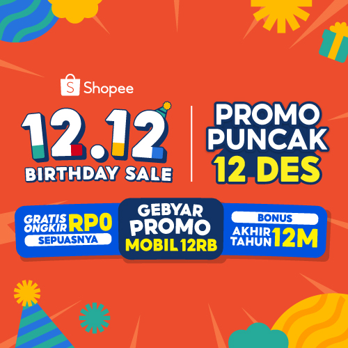 Harbolnas | Shopee 12.12 Birthday Sale | Bonus Akhir Tahun 12M