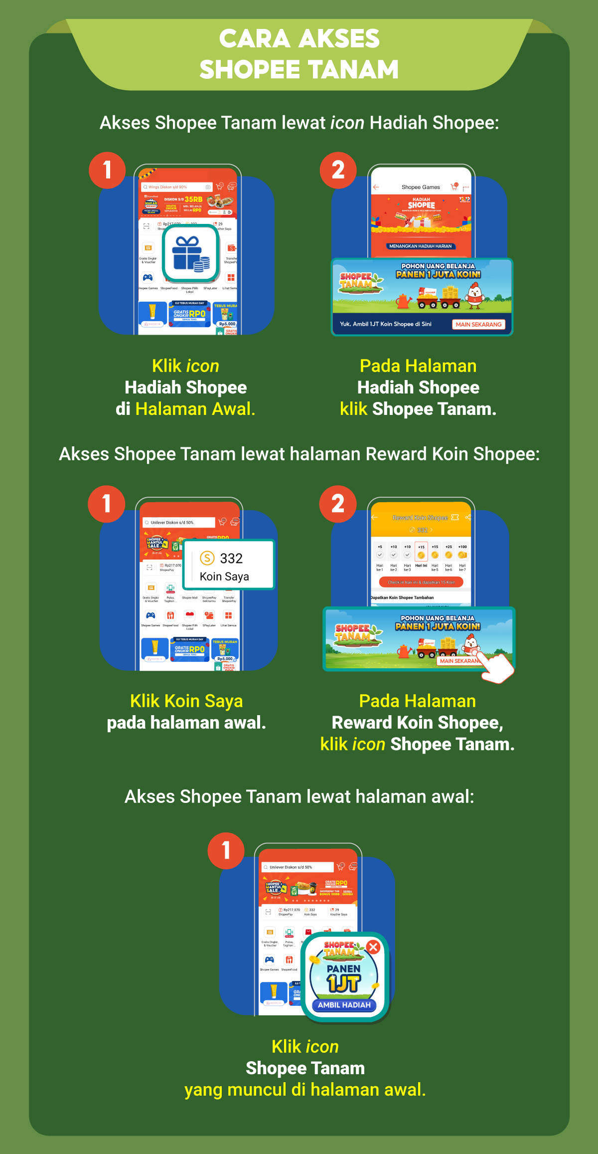 Main Shopee Tanam | Shopee Indonesia