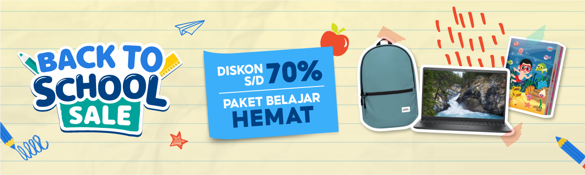 Promo Back To School Sale 2023 | Diskon s/d 70%