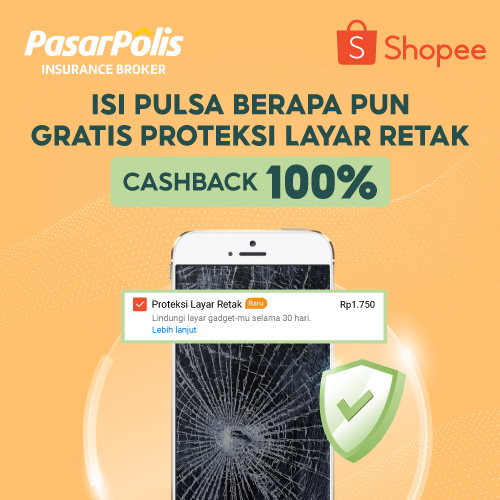 Proteksi Layar Retak | Cashback 100%