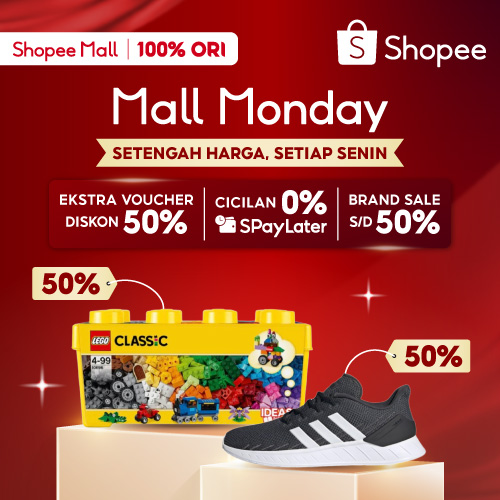 Shopee Mall Monday | 100% Ori, Setengah Harga, Setiap Senin