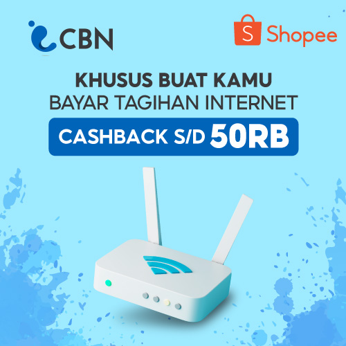 Bayar Tagihan CBN, Cashback s/d 35RB