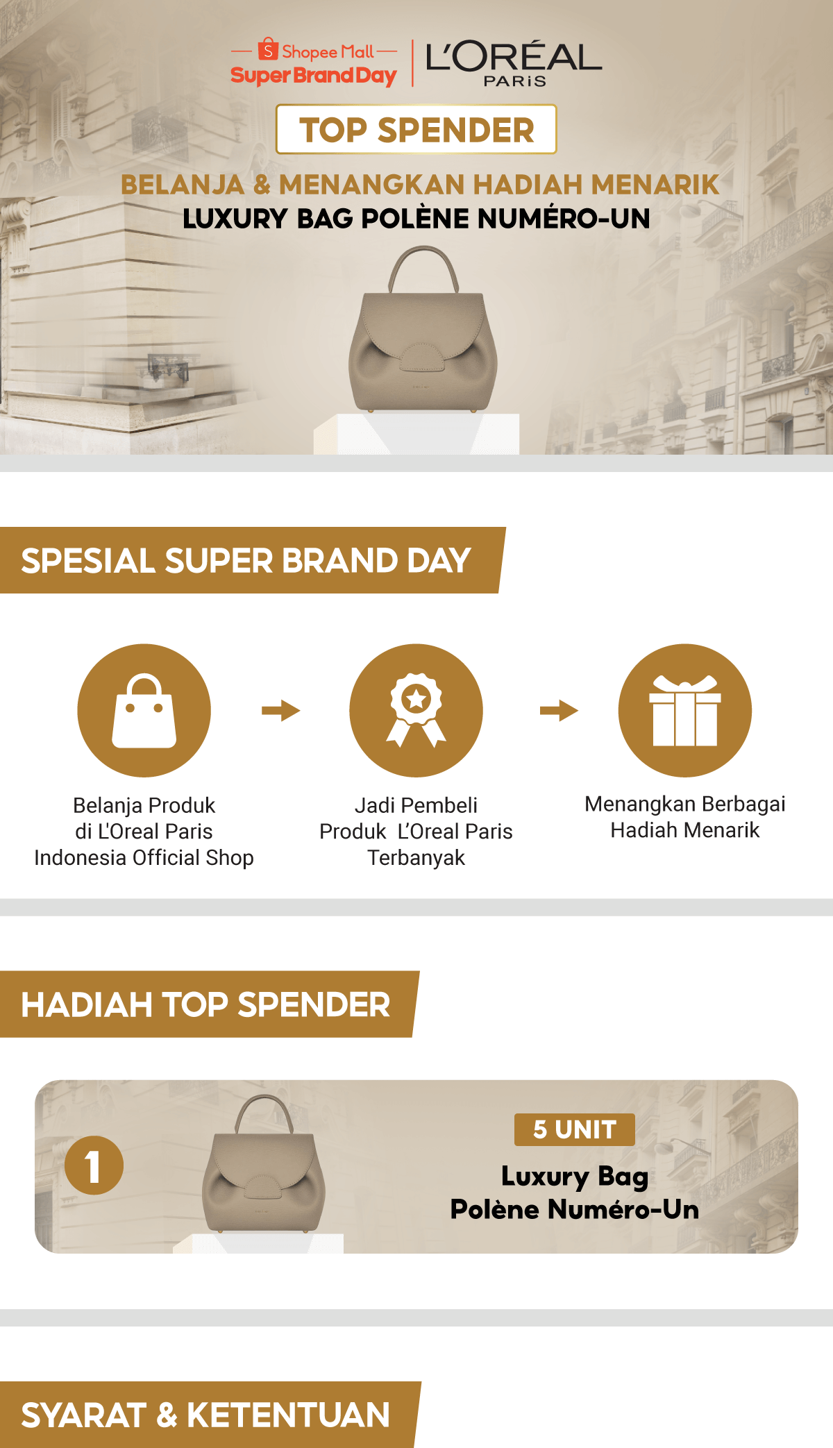 Super Brand Day L'Oreal - Top Spender | 6-8 Mar
