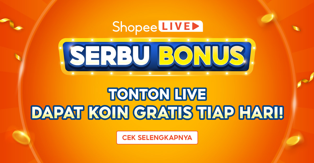 Belanja di Shopee Live | Diskon Kilat s/d 100% Setiap Hari