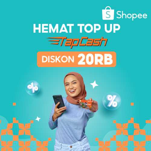 Hemat Top Up BNI Tapcash Diskon 20RB