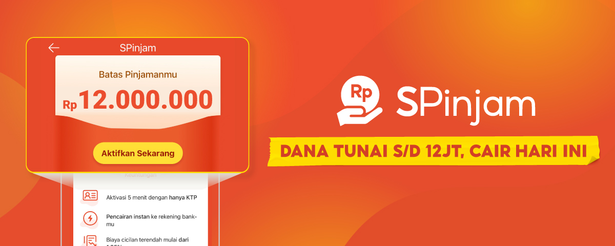 Pinjaman Online Resmi, Cicilan S/D 12 Bulan | SPinjam