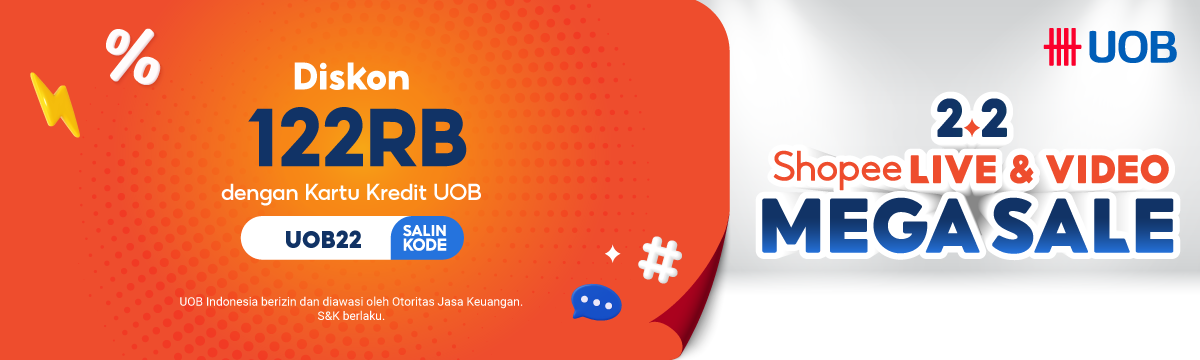 Promo UOB- 2.2 Shopee Live & Video Mega Sale