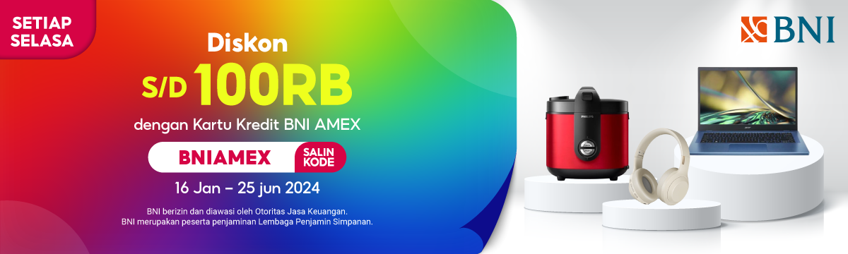 Promo Bank BNI amex jan - jun