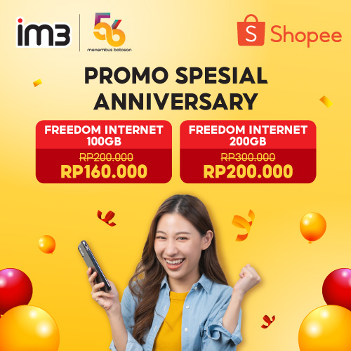 Promo Spesial Anniversay untuk Paket Freedom Indosat Pilihan