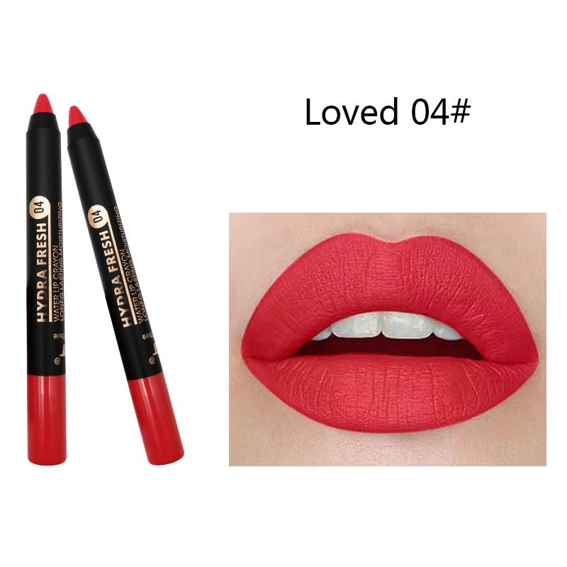 Jual (COD) Pensil Lipstik Matte Clay Lipstick Pencil Tahan Lama Long ...