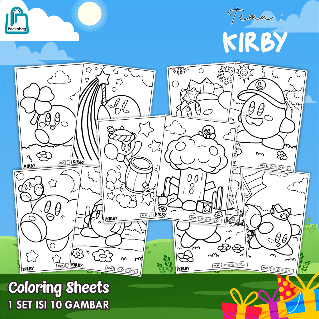 Jual KERTAS MEWARNAI ANAK A5 MURAH – 1 PACK ISI 10 LEMBAR – COLORING ...