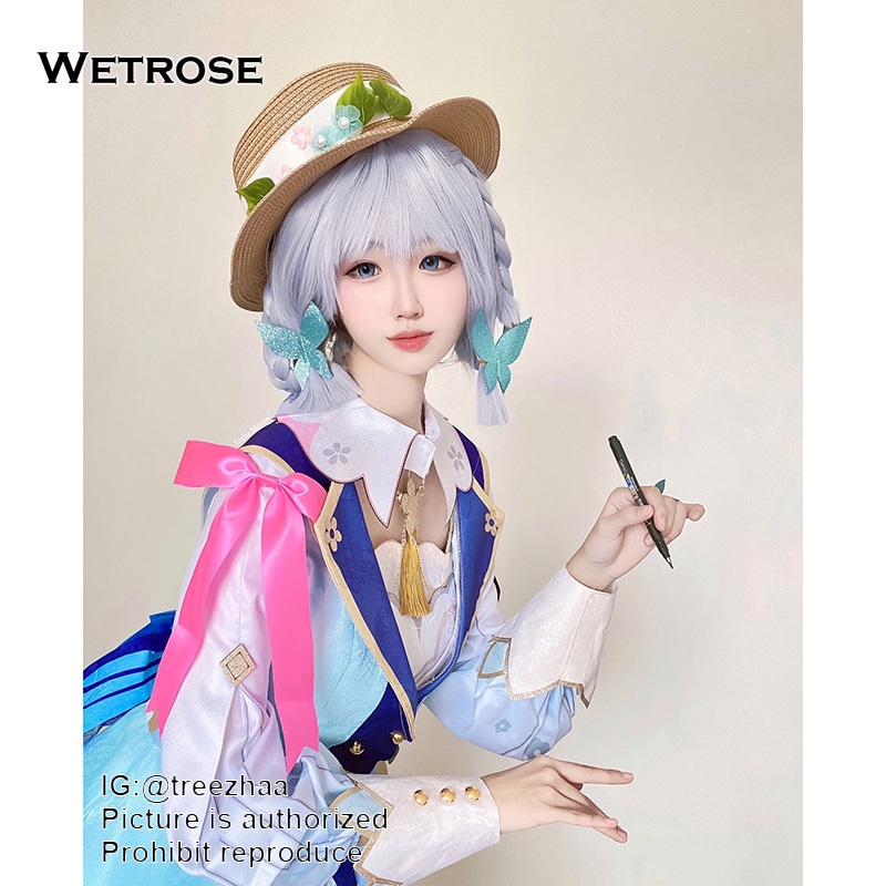 Jual 【wetrose】 Ready Stock Genshin Impact Cos Kamisato Ayaka