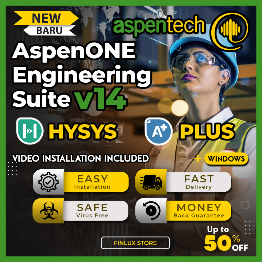 Jual [VIDEO] HYSYS AspenPlus AspenTech aspenONE Engineering Suite v14 Lifetime For Windows (64 ...