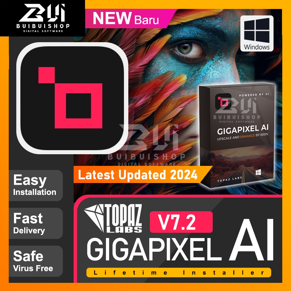 Jual Topaz Gigapixel AI v7 l Latest 2024 l Windows | Shopee Indonesia