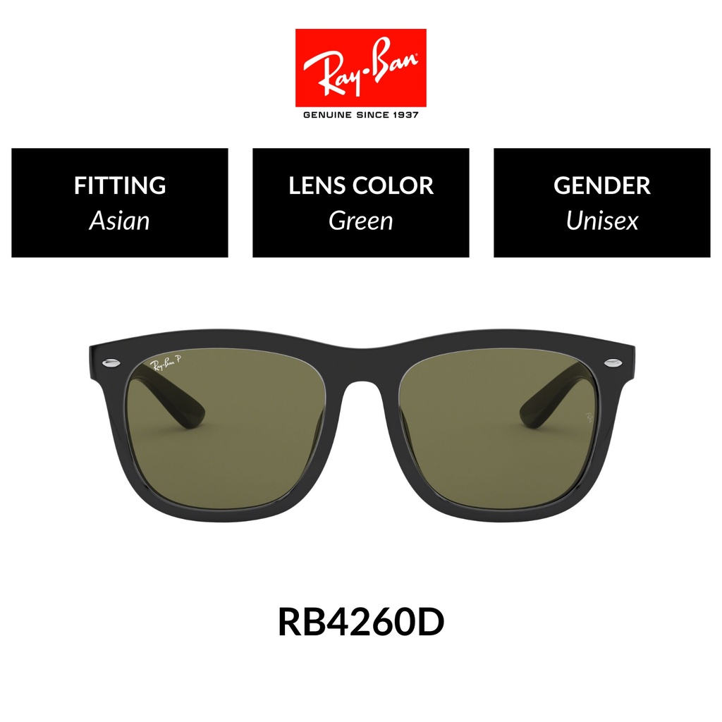Jual RAY-BAN Polarized | RB4260D 601/9A | Asian Fitting | Sunglasses ...