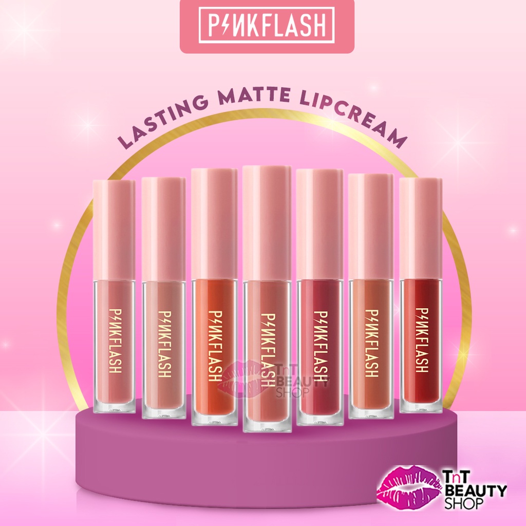 Jual PINKFLASH Lasting Matte Lipcream | PINK FLASH Lipstick - PF L01 ...