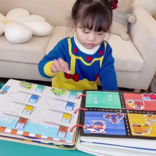 Jual 【COD】30 Halaman Buku Aktivitas Bayi Busy Book Velcro TK Quiet Book ...