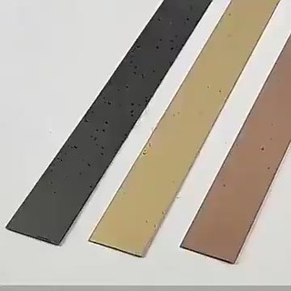 Jual 5M/12M List Plat Strip Mirror Gold List Plat Strip 8K Mirror Wall ...