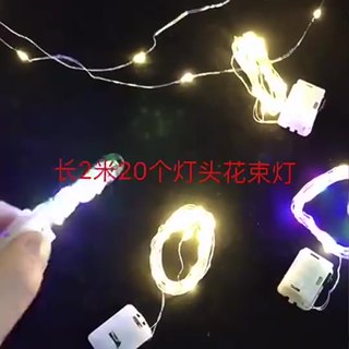 Jual Tali Lampu Kawat LED Tali Lampu Tahan Air Dekorasi Kotak Kue Bunga ...